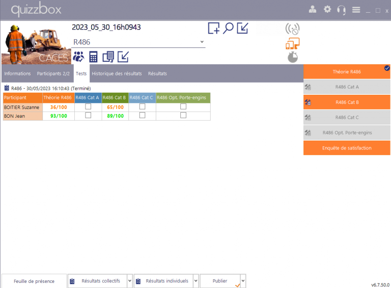 CACES - Habilitation électrique - Quizzbox